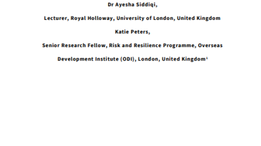 Disaster - Fragility, Conflict and Violence Nexus | GFDRR